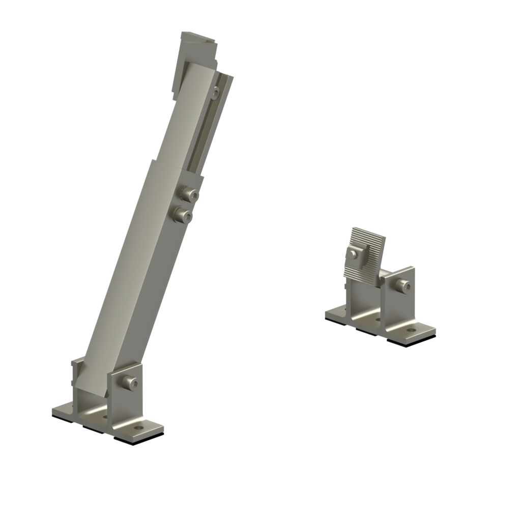 PV-ezRack SolarRoof, Tilt Leg, Pre-assembled, Adjustable, 10-15 Degree ...