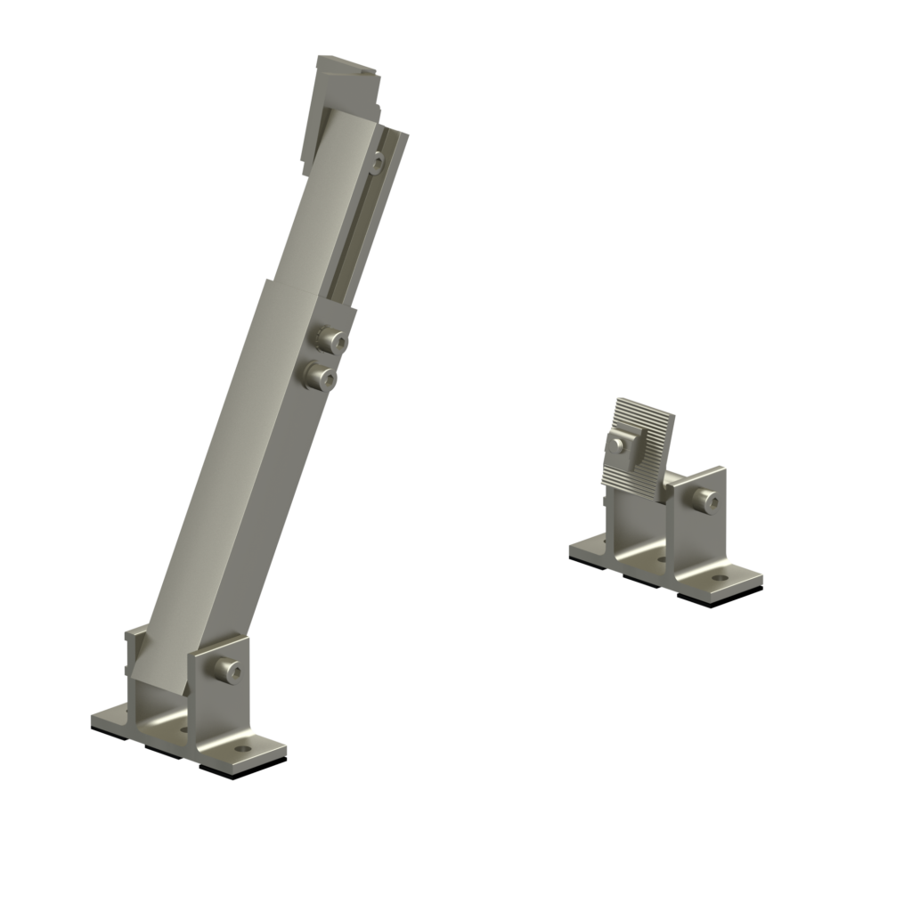 Clenergy PV-ezRack SolarRoof, Tilt Leg, Pre-assembled, Adjustable, 10 ...