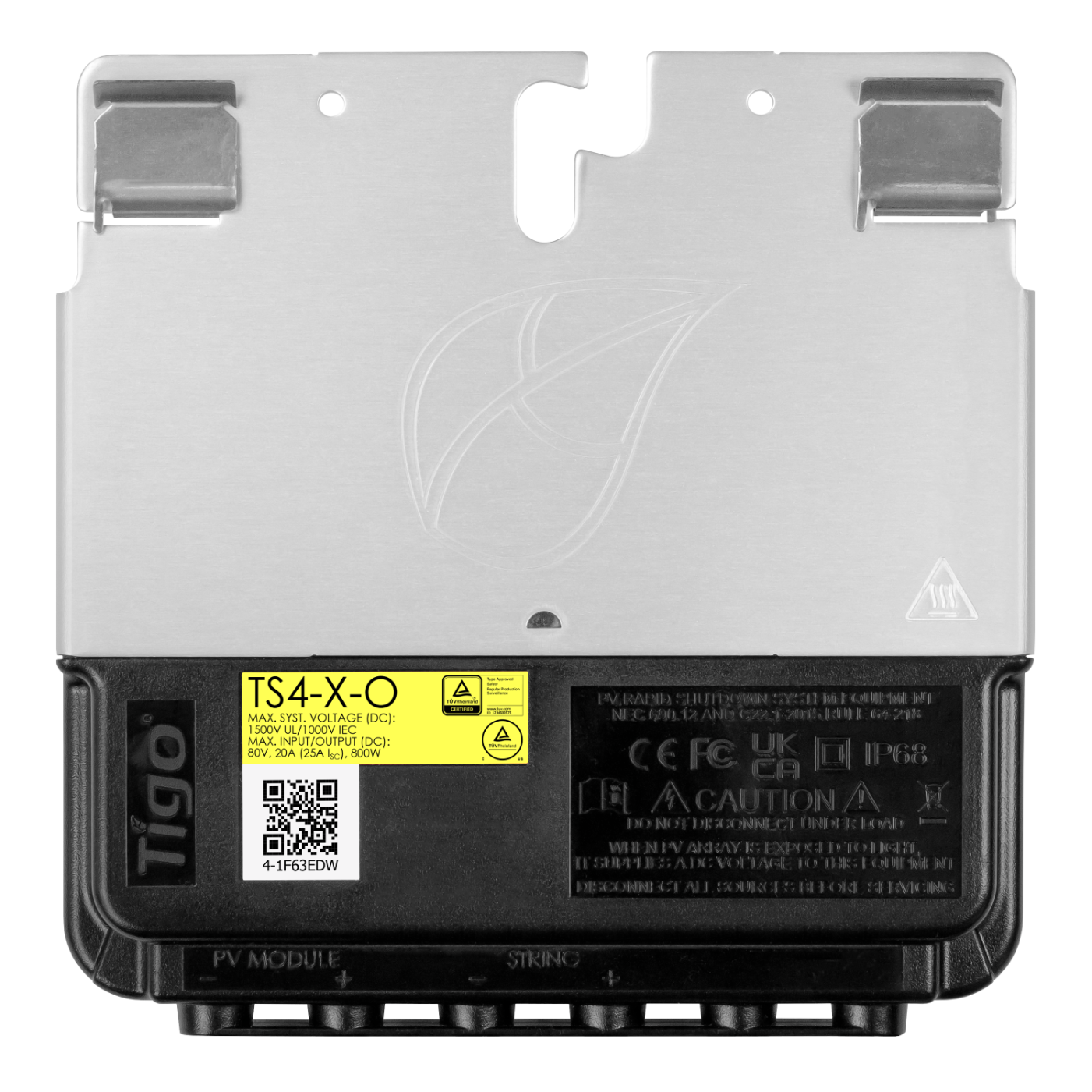 Tigo COM-TS4-X-O, 800W - 1500V IEC, 1.2m Cable, MC4-EVO2m Short Circuit ...